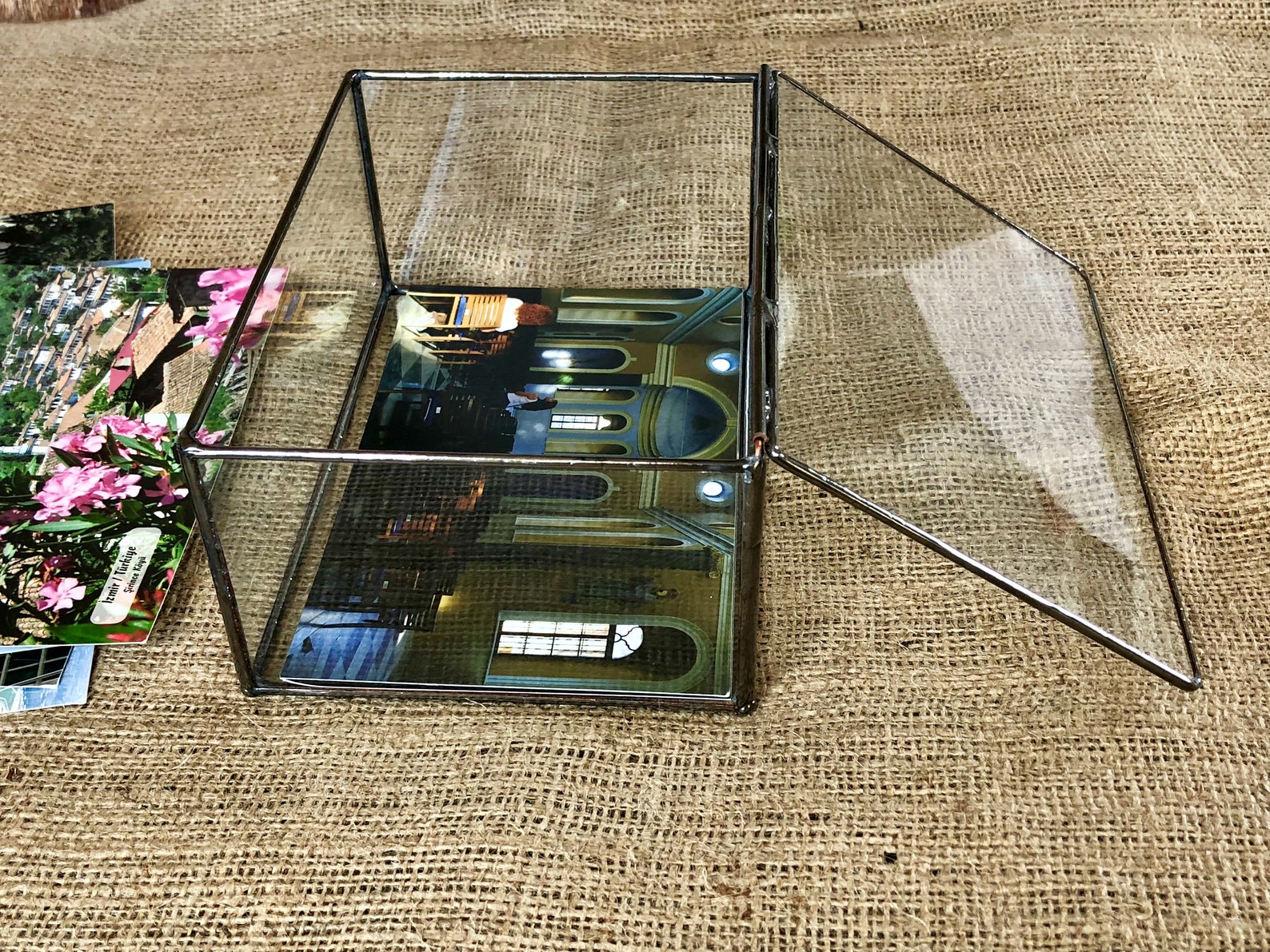 Customized Glass Photo Box Jewelry Box, Display Case, Photo Print Box ...
