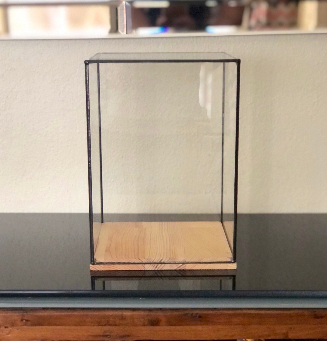 15x15x23cm Stained Glass Box With Wood Stand, Display Box, Keepsake Box ...