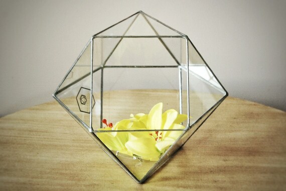 Geometric Wedding Centerpiece Modern Card Holder Glass | Etsy