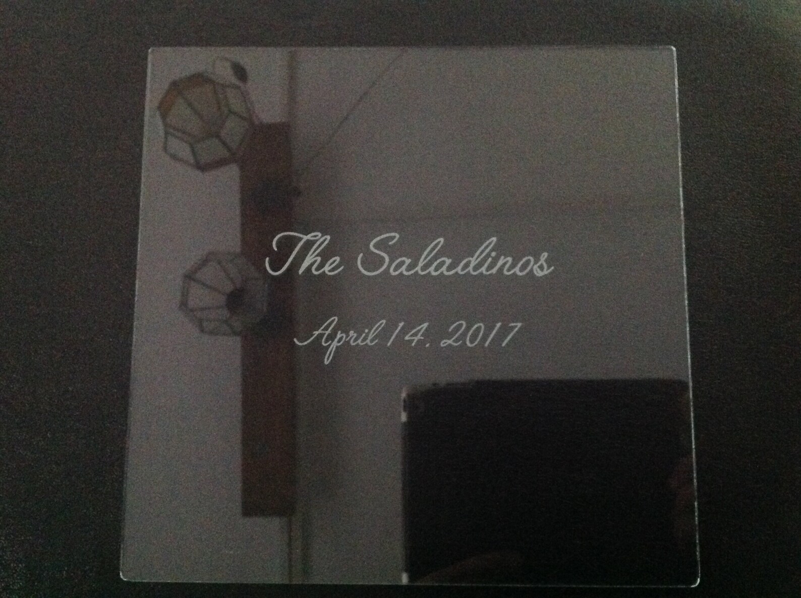 CUSTOMIZED GLASS With ETCHING Names Dates and Etc. - Etsy