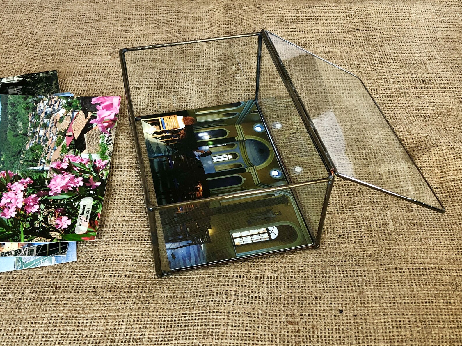 Customized Glass Photo Box Jewelry Box, Display Case, Photo Print Box ...