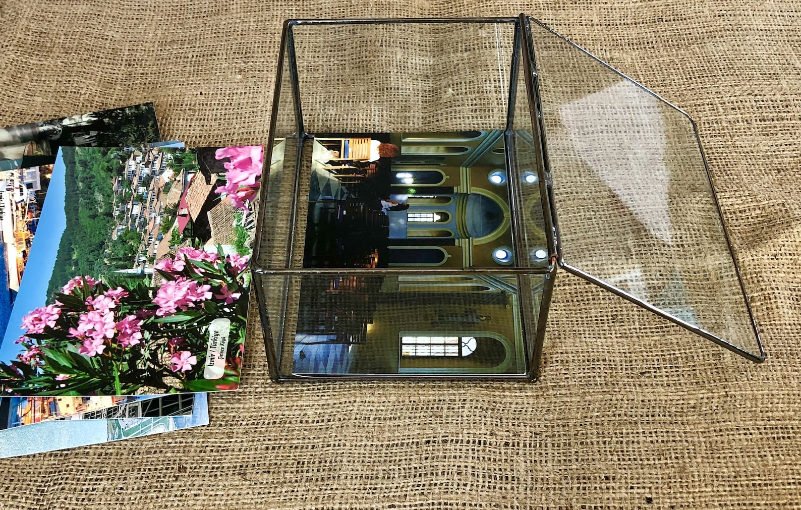 Customized Glass Photo Box Jewelry Box Display Case Photo | Etsy