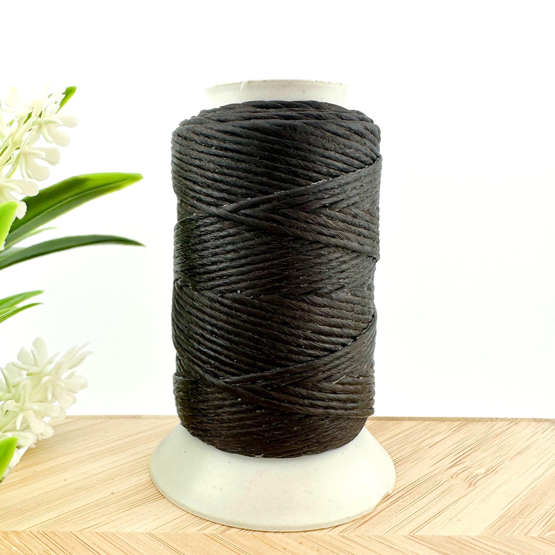 Waxed Macrame Cord 1mm - Small Spool 30 Meters - Dark Brown - Etsy