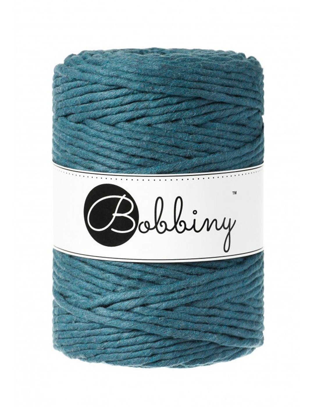 5mm Peacock Blue Macrame Cord / 100 Meters / 100% Recycled - Etsy
