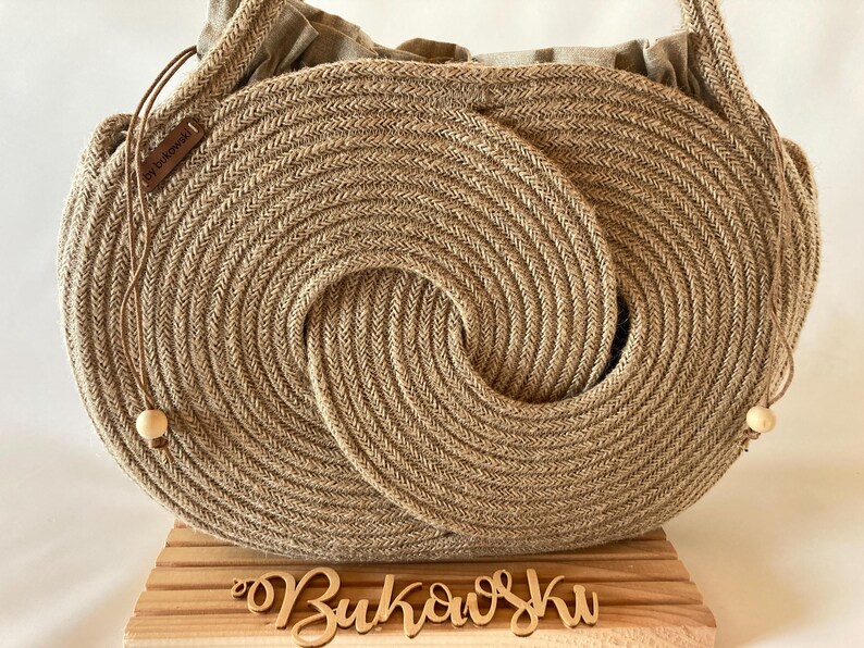 Large Jute Bag, Infinity Bag, Round Bag, Rope Handbag, Summer Bag, Gift ...