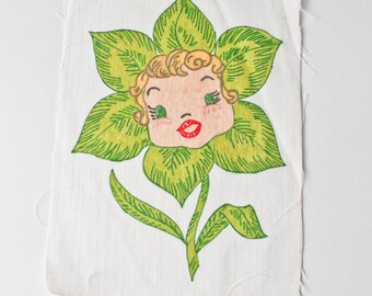 Anthropomorphic flower | Etsy