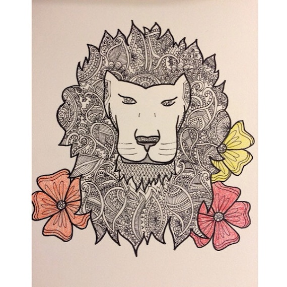 Henna Lion