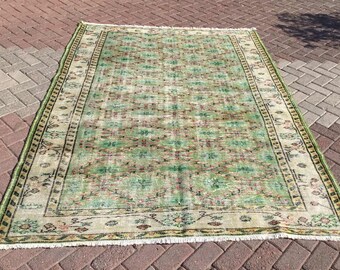 Green Turkish Rug - Etsy