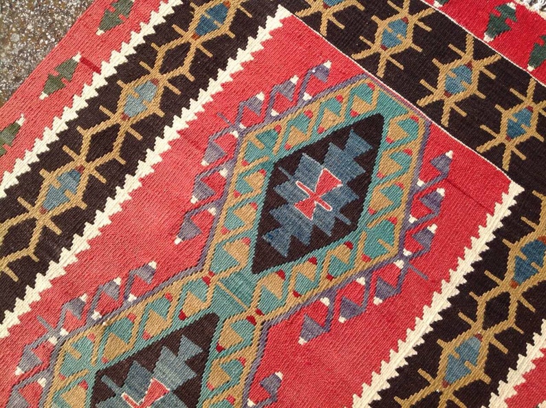 Red Kilim Rug 70.5 X 38 Vintage Turkish Kilim - Etsy