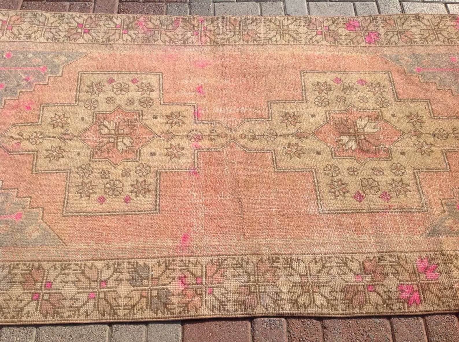 Rug Area Rug Vintage Rug 50 X 100 Rugs | Etsy