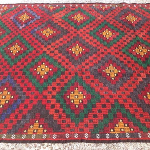 Geometric Rug, Diamond Desing Kilim Rug, Kilim, Kelim, Rug, Rugs ...