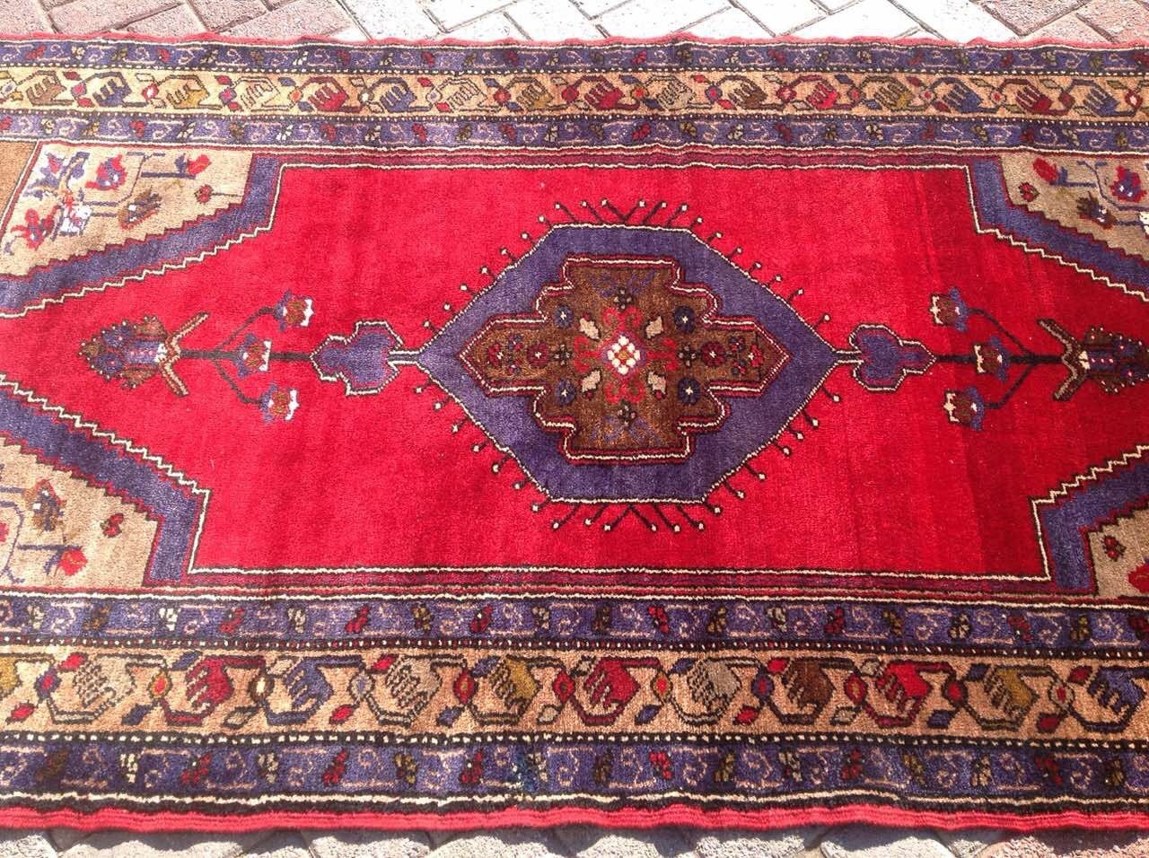 Red Bohemian Rug Area Rug Vintage Rug Traditional Anatolian | Etsy