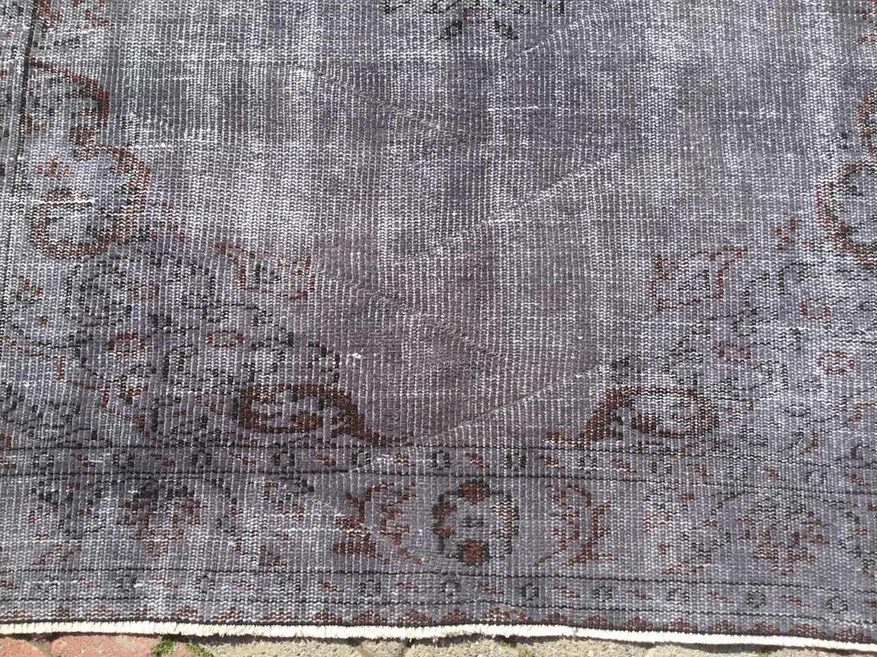 Rug Vintage Overdyed Rug 105.5 x 61.5area rug | Etsy