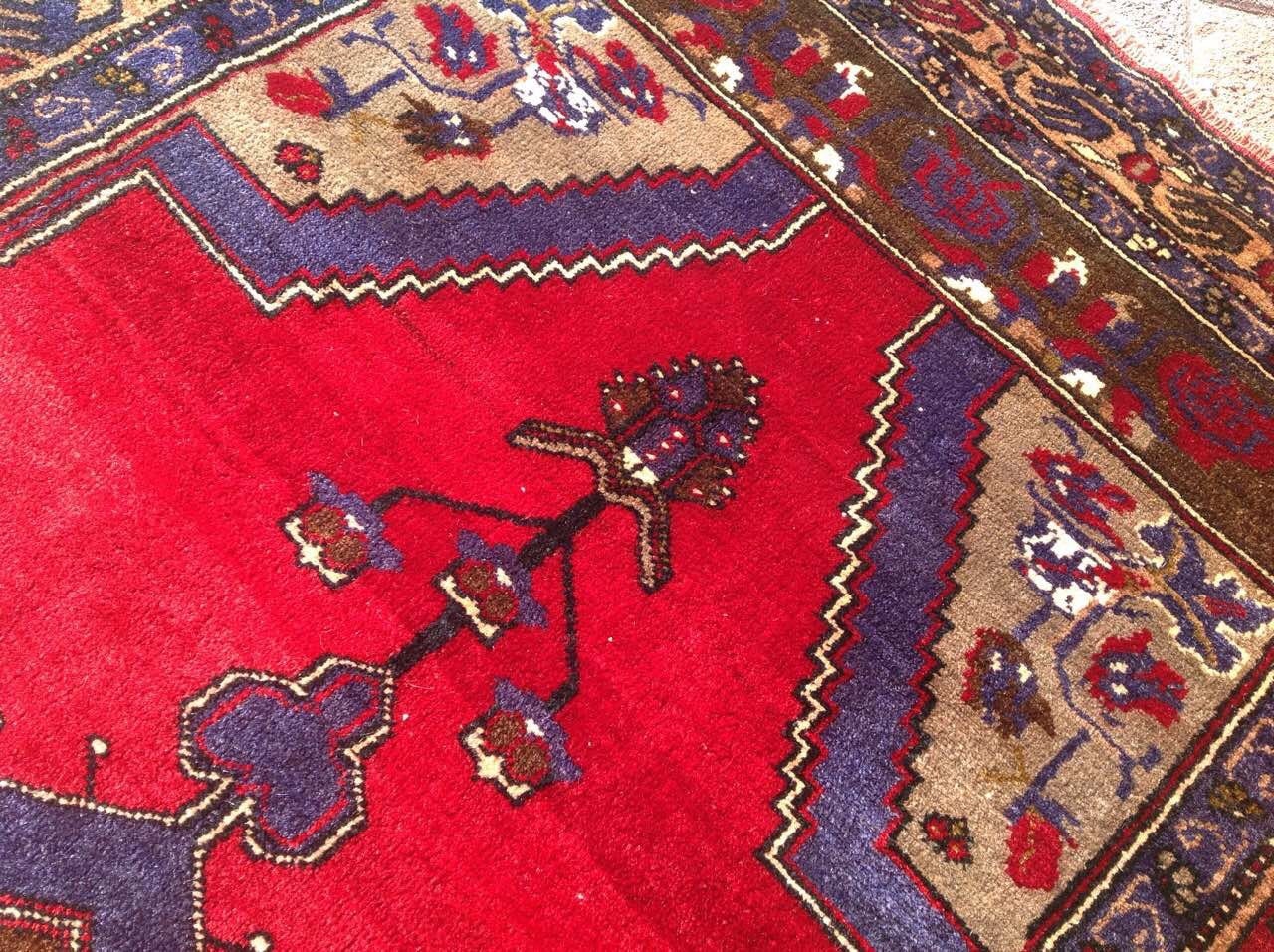 Red Bohemian Rug Area Rug Vintage Rug Traditional Anatolian | Etsy