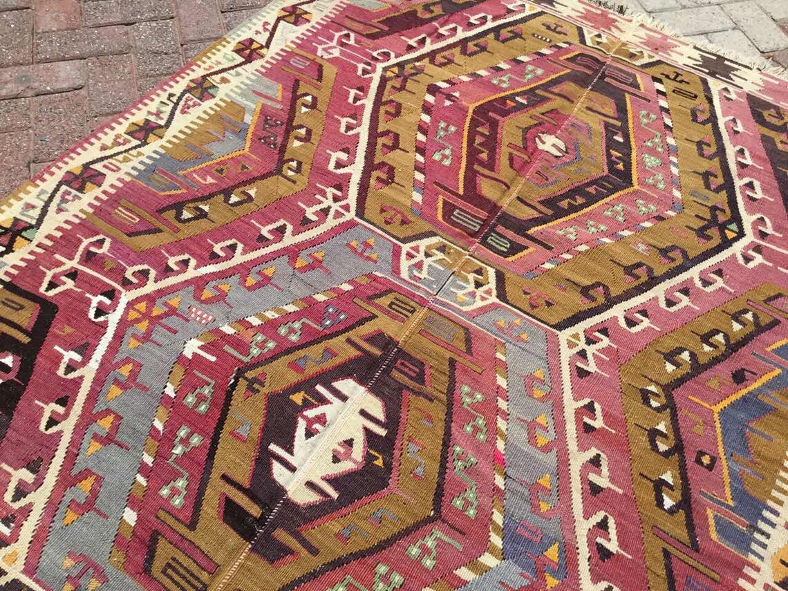 Large Kilim Rug 127.5 X 58 Faded Color Kilim - Etsy