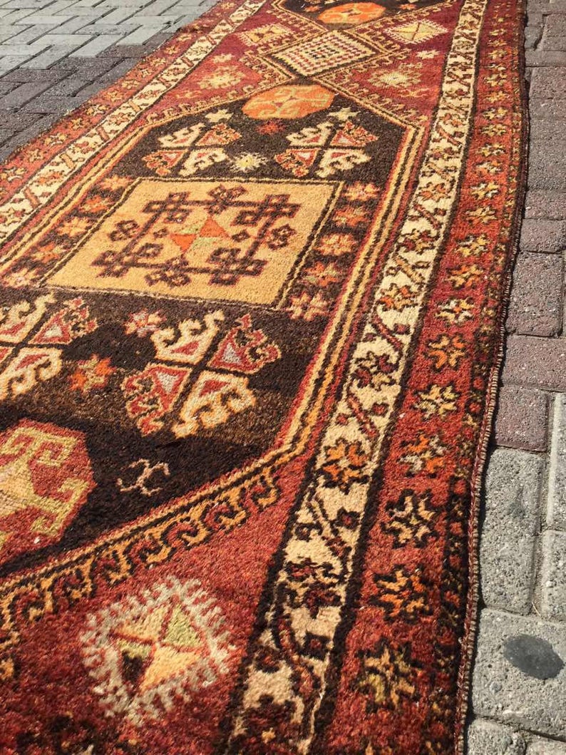 Rustic Runner Rug Turkish Runner Rug 162 X 42 - Etsy