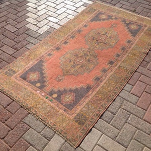 Red Bohemian Rug Area rug Vintage rug Traditional Anatolian | Etsy