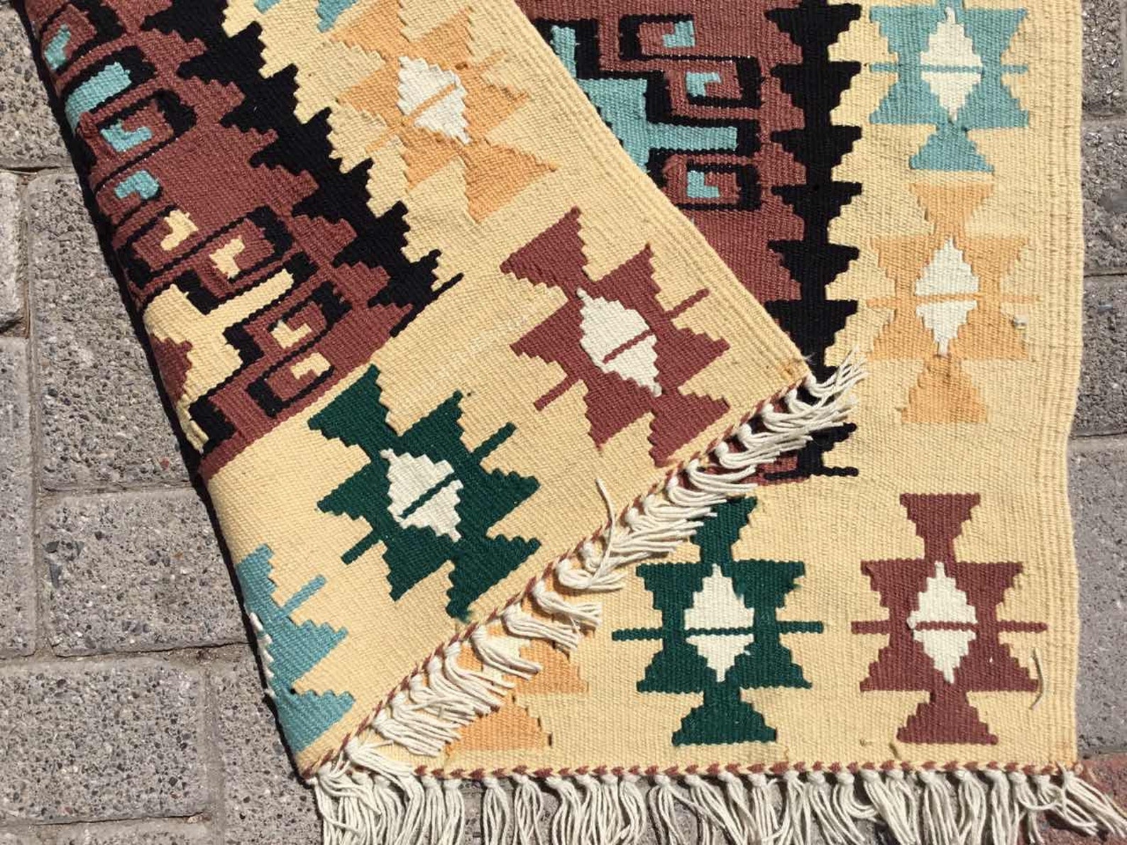 Small Kilim Rug, 64" X 35.5" Entrance Rug, Vintage Turkish Rug, Pastel ...