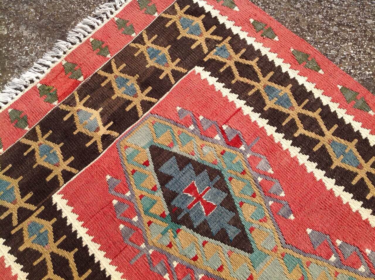 Red Kilim Rug 70.5 X 38 Vintage Turkish Kilim - Etsy