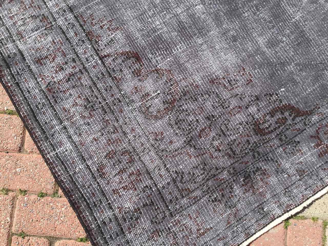 Rug Vintage Overdyed Rug 105.5 x 61.5area rug | Etsy