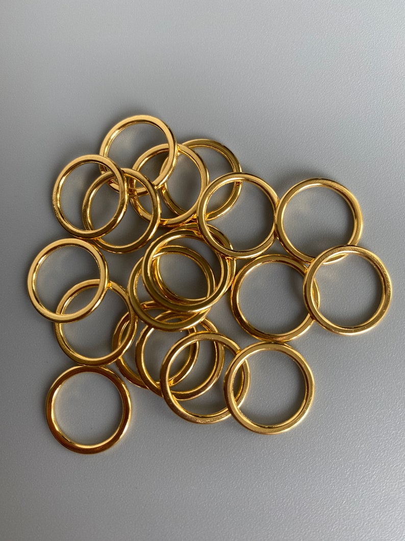 Gold 13/14mm Bra Ring & Slider Sets - Etsy