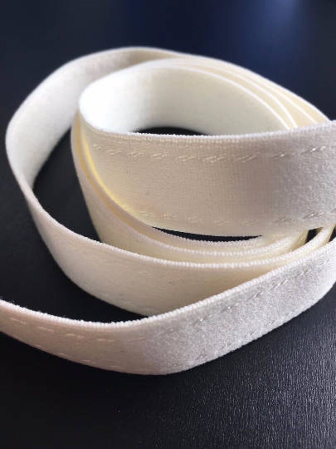 50m Roll of Ivory/cream Bra Strapping Elastic - 19mm 3/4 Inch 0.75 ...