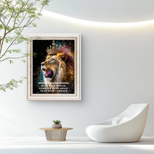 Bold Quote Roar With Power Conquer With Grace Lead With Courage High ...