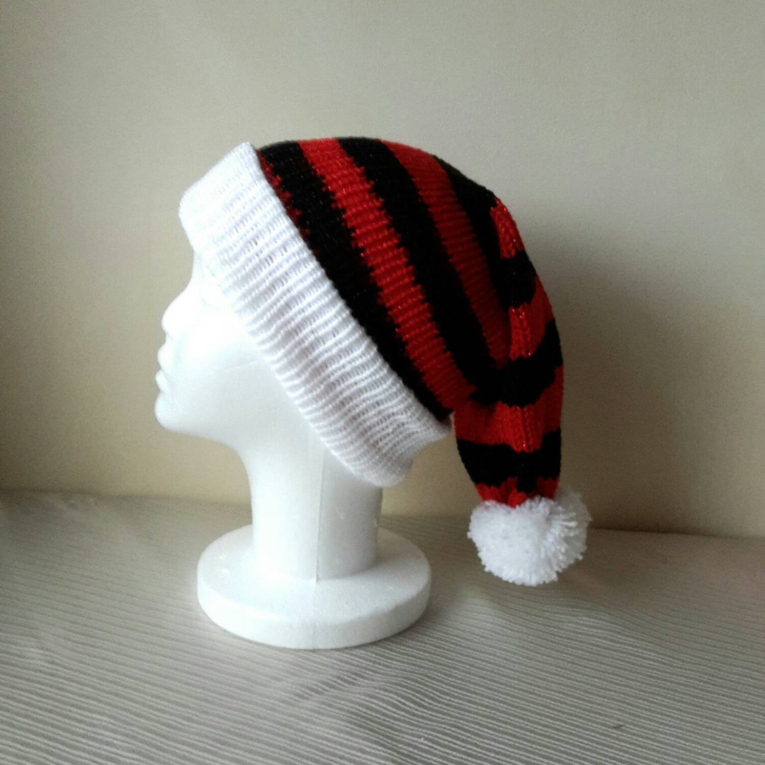 Bad Santa Hat long Santa Hat Womens Santa Hat Mens Santa Hat Christmas ...