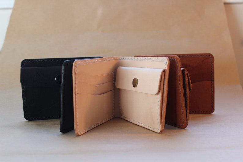 Personalised Kangaroo Leather Wallet Handmade Bifold Hand - Etsy