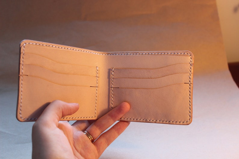 Personalised Kangaroo Leather Wallet Handmade Bifold Hand - Etsy