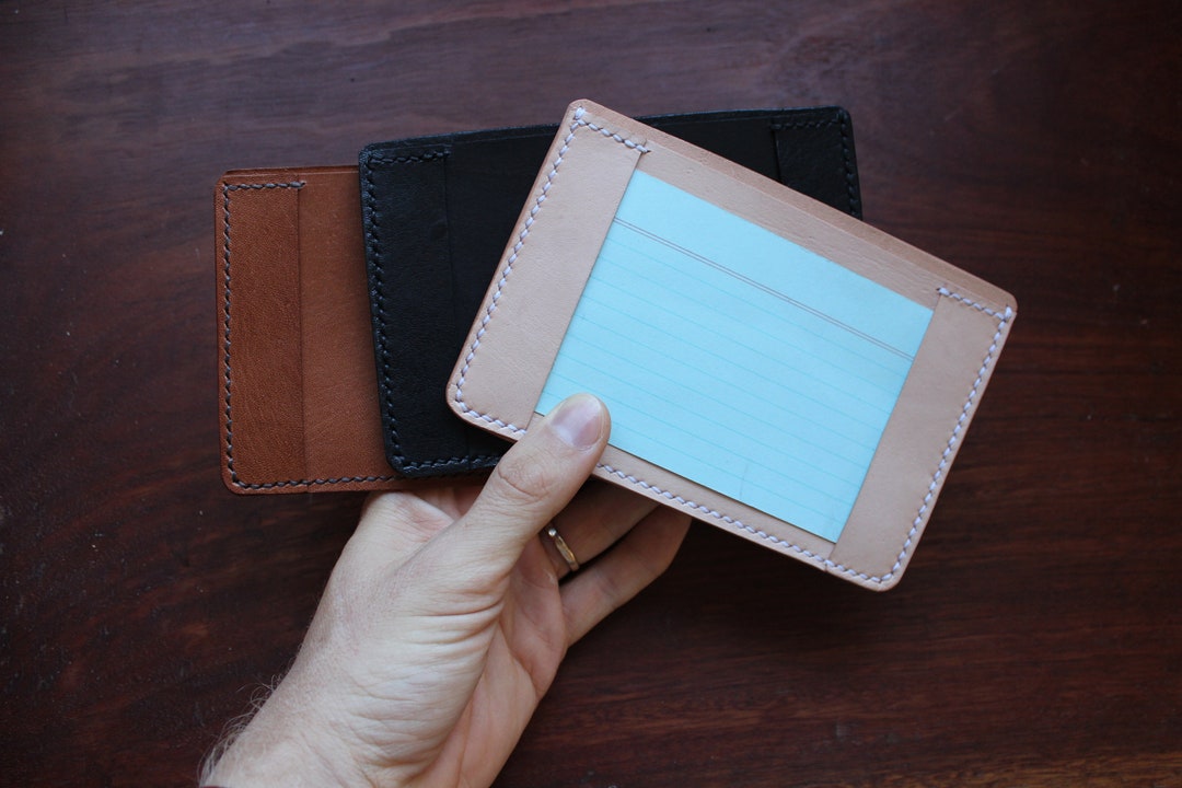 A6 Leather Index Card Holder, Leather System Card Holder, Leather ...