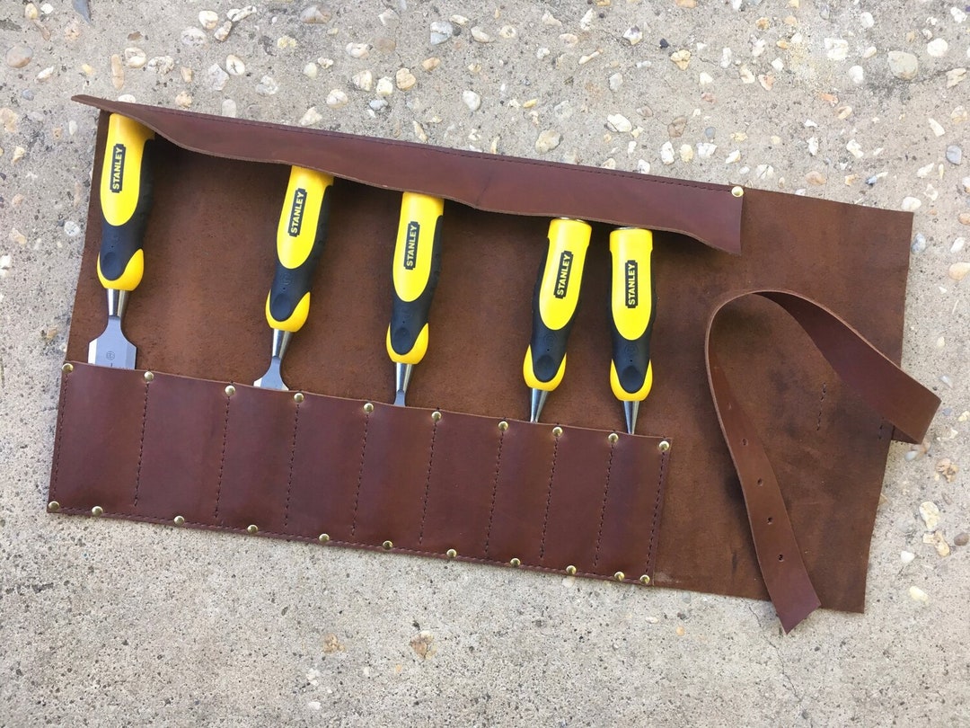 Chisel Roll, Handmade Leather Chisel Holder - Etsy