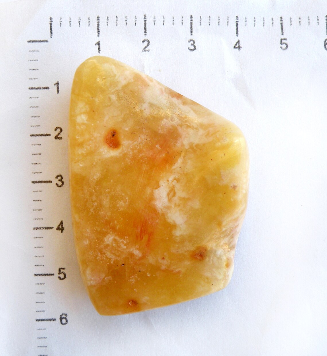 Royal Amber White Amber Stone 13.2g. Natural Baltic Amber - Etsy