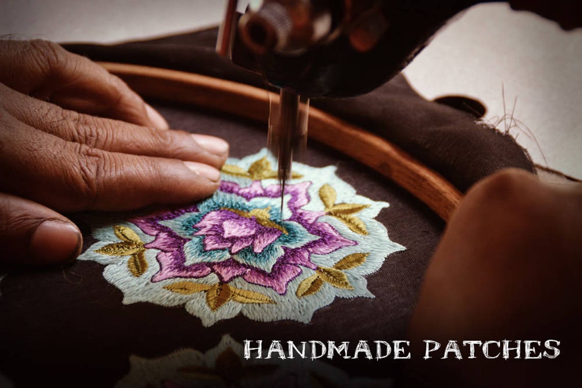 Peyote Shaman Spider Patch, Handmade Embroidery, Peyote Huichol Art ...