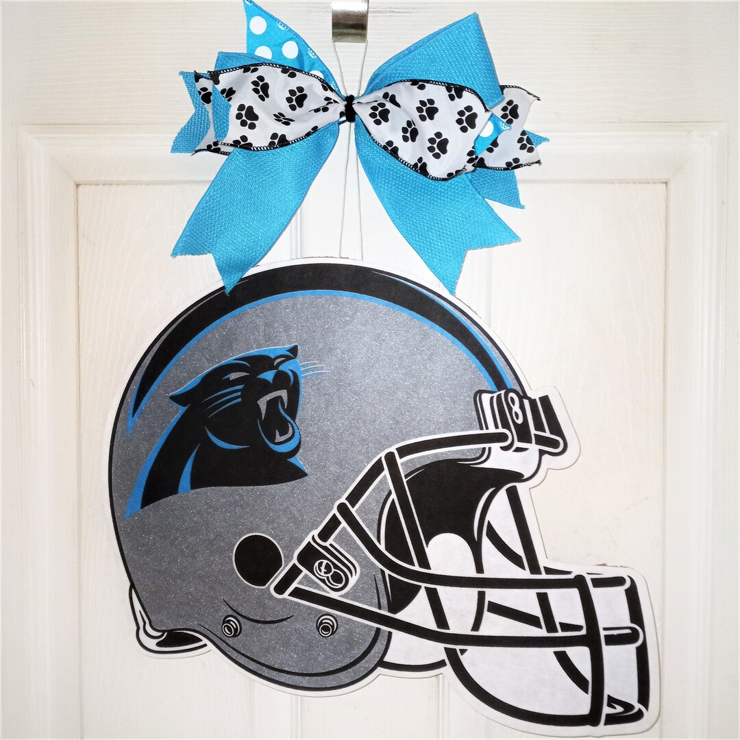 Carolina Panthers Door Hanger, Panthers Football Gift, Carolina Panters ...