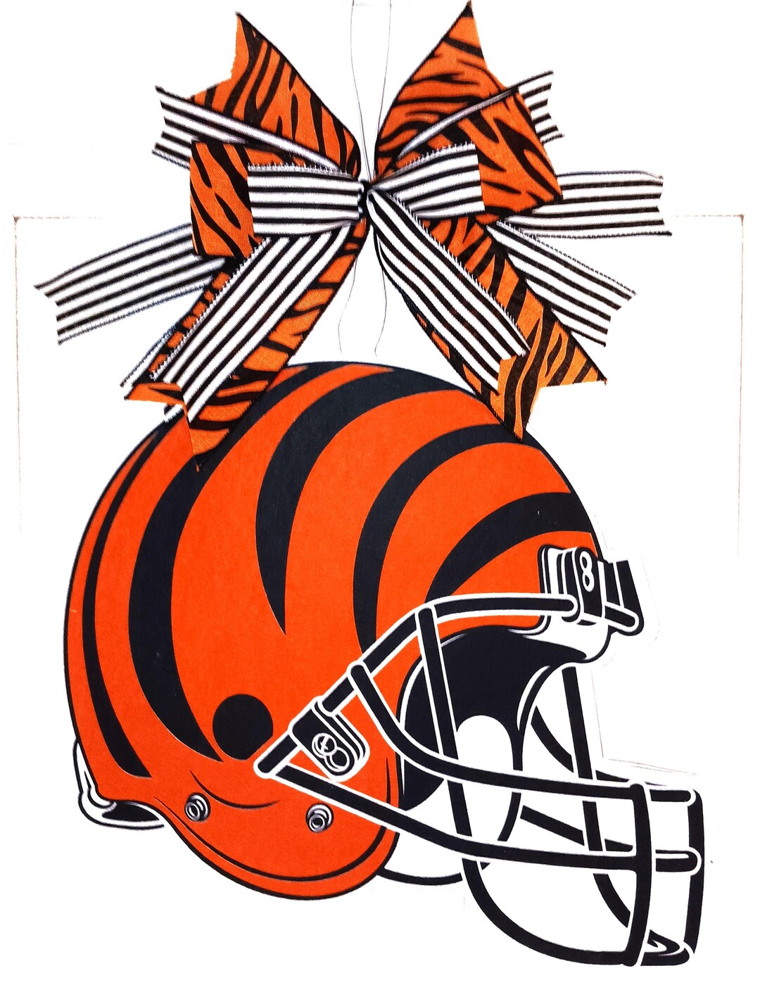 Cincinnati Bengals Football Door Hanger, Bengals Man Cave Decor ...
