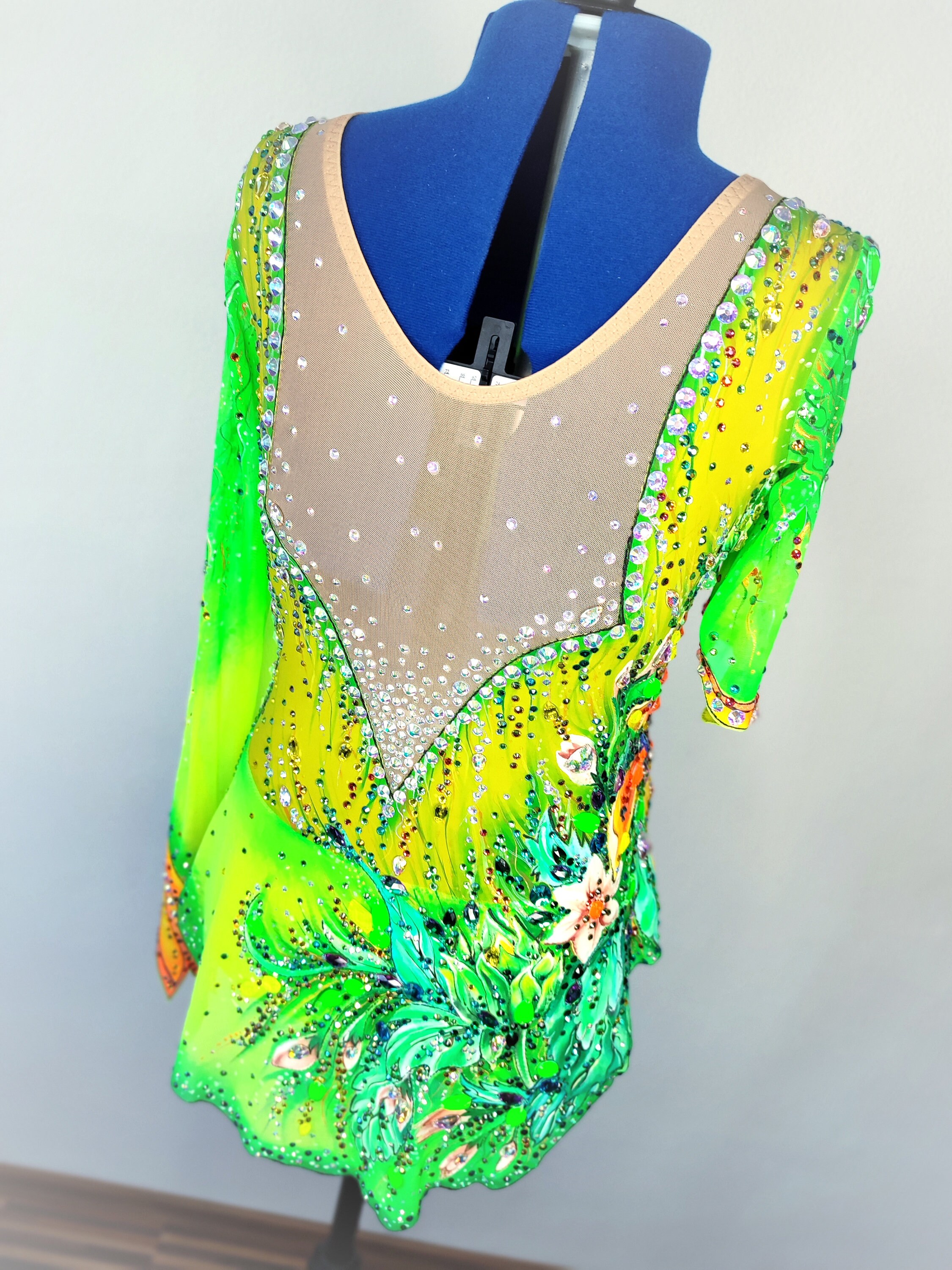 Lovely Leotard For The Gymnast Leotard For Rhythmic Gymnastics Personolized Gymnastics Leo