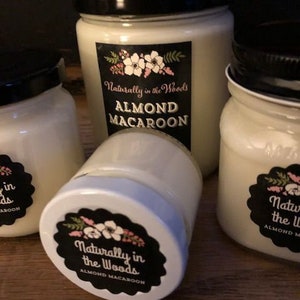 Almond Macroon Pure Soy Candle - Etsy