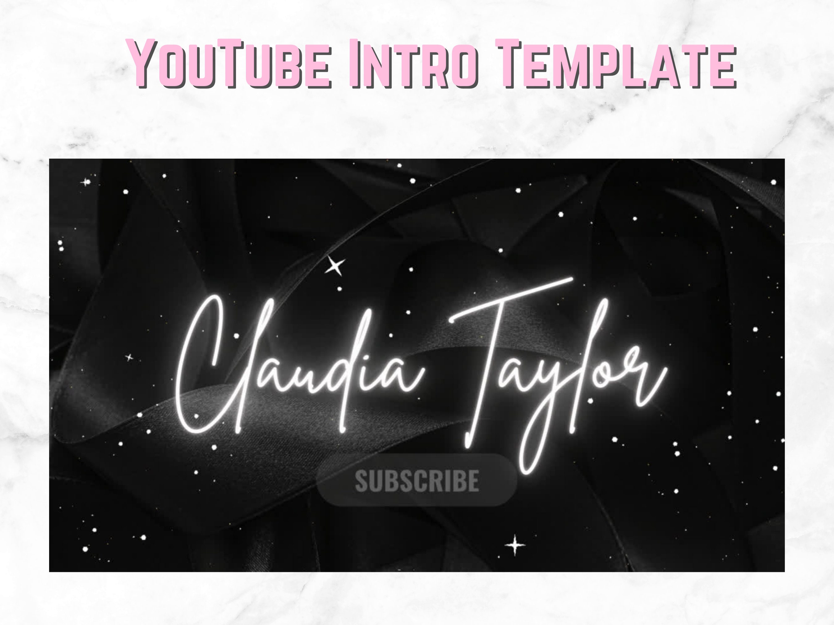 Youtube Intro Banner Template Luxury Youtube Branding Kit, White ...