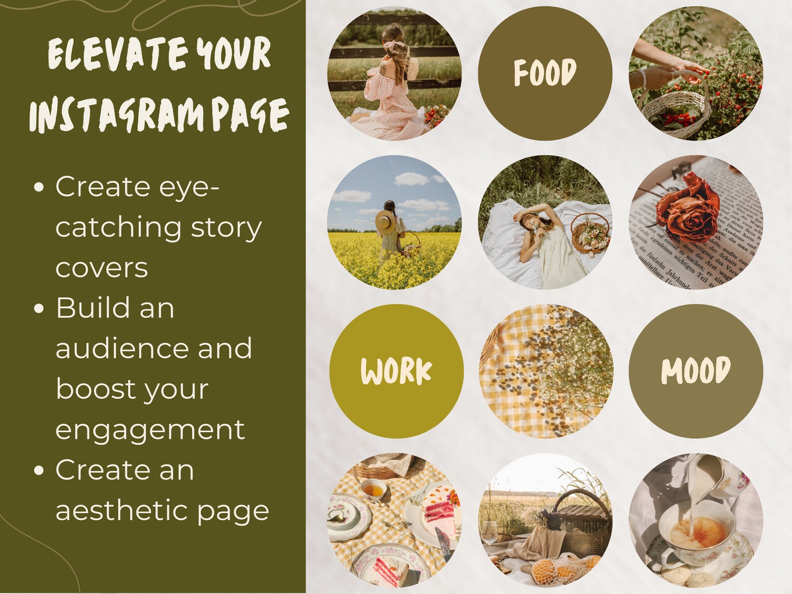 40 Instagram Highlight Covers Earthy Canva Template Neutral IG Quotes ...