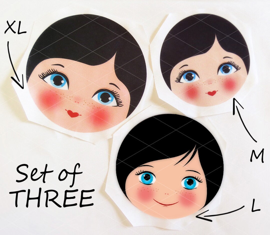 Babushka Matryoshka Cloth Face, Set of 3 Fabric Faces - Etsy