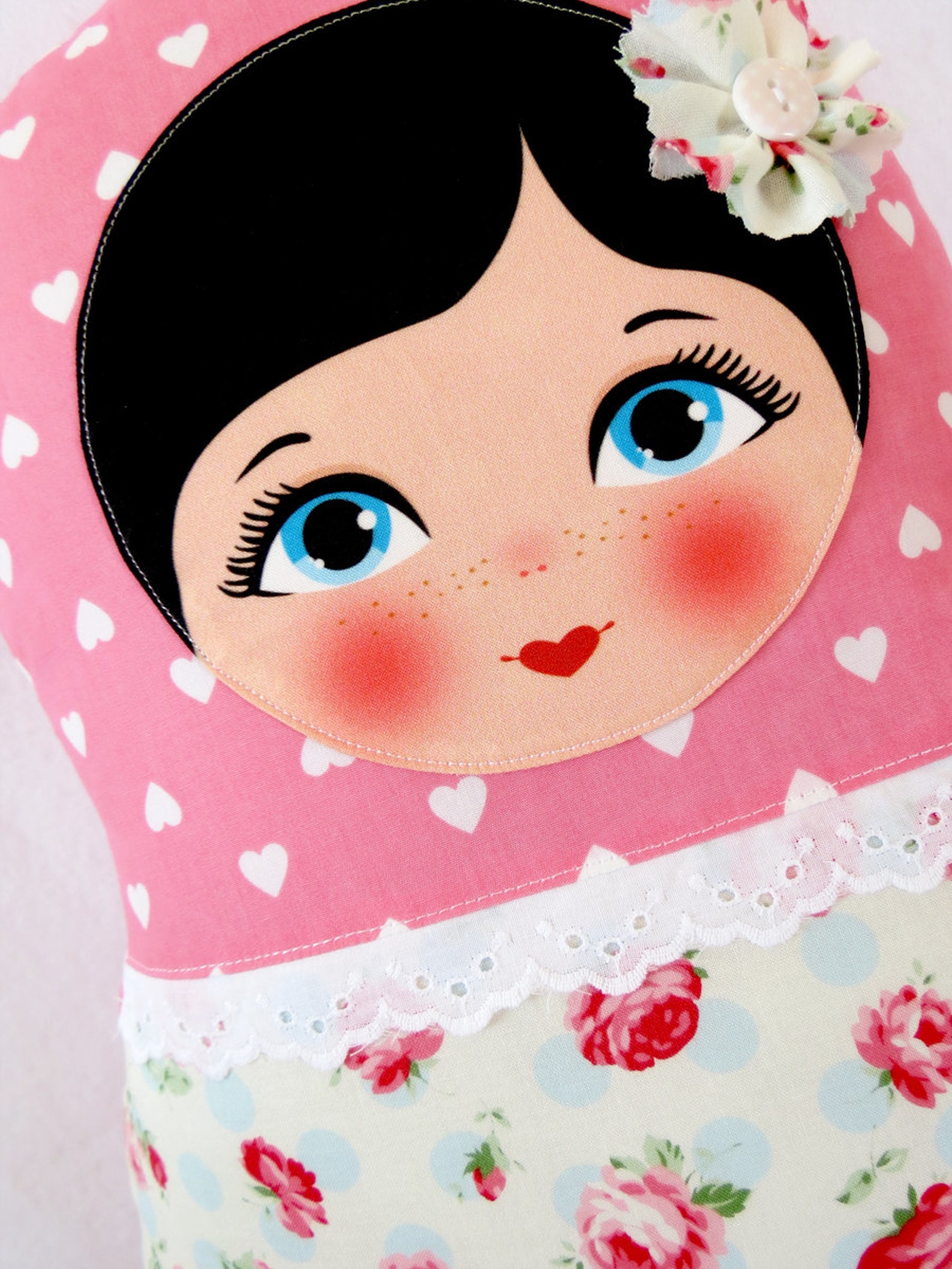 Babushka Matryoshka Cloth Face, Set of 3 Fabric Faces - Etsy