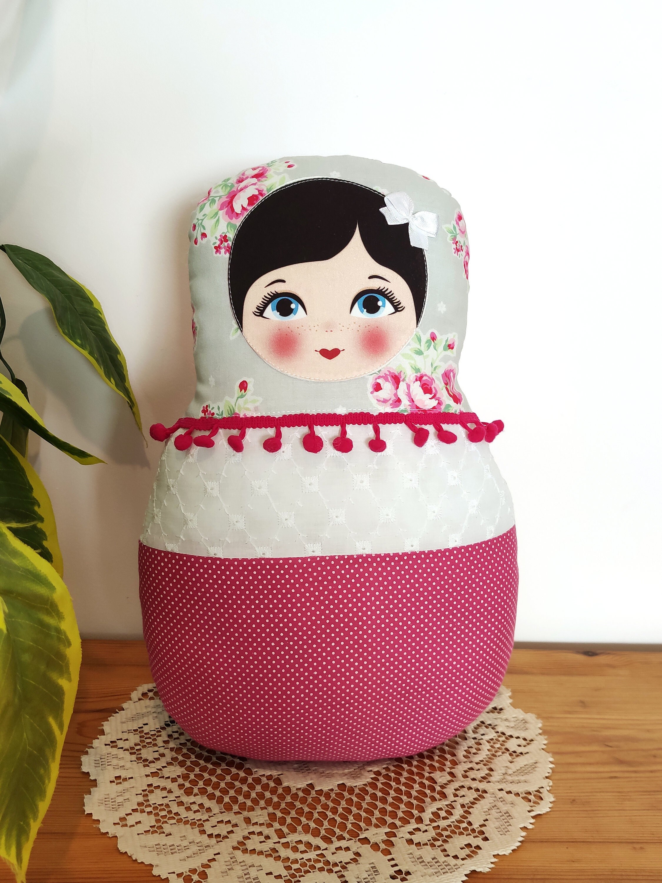 Babushka Matryoshka Softie Plush Doll Pillow Gift, Medium, 38cm/15 Tall ...