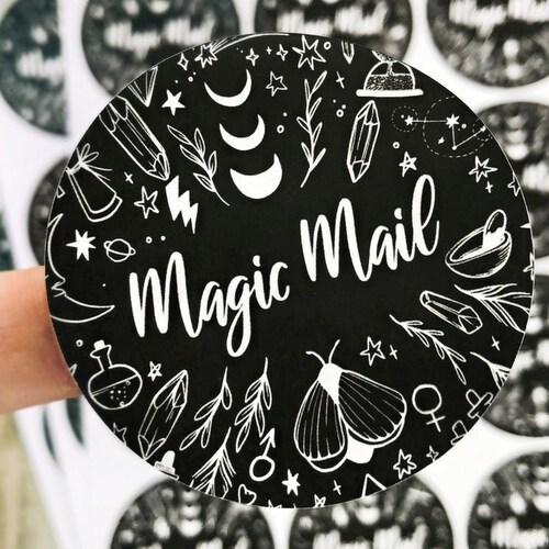 Magic Mail Wtichy Stickers Witch Stickers Magical Stickers | Etsy
