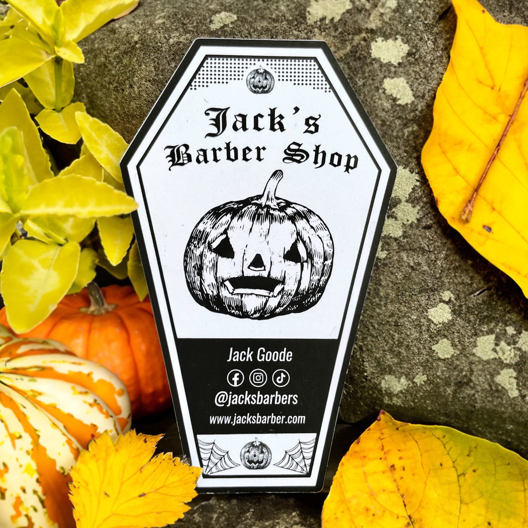 Coffin Shaped Business Card Goth Spooky Jack O Lantern - Tattoo Shops ...