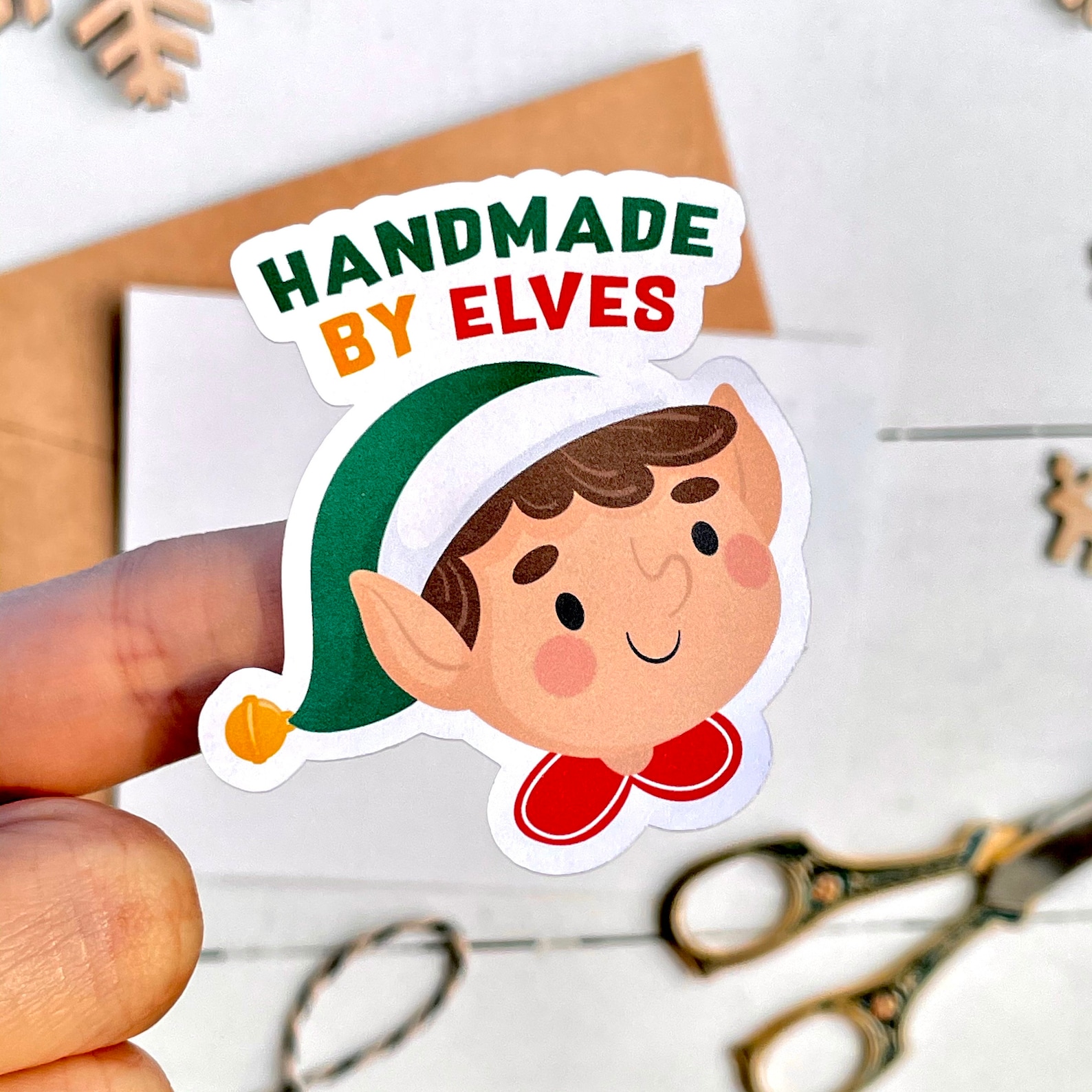 Handmade by Elves Stickers Christmas Stickers Elf Stickers - Etsy New ...
