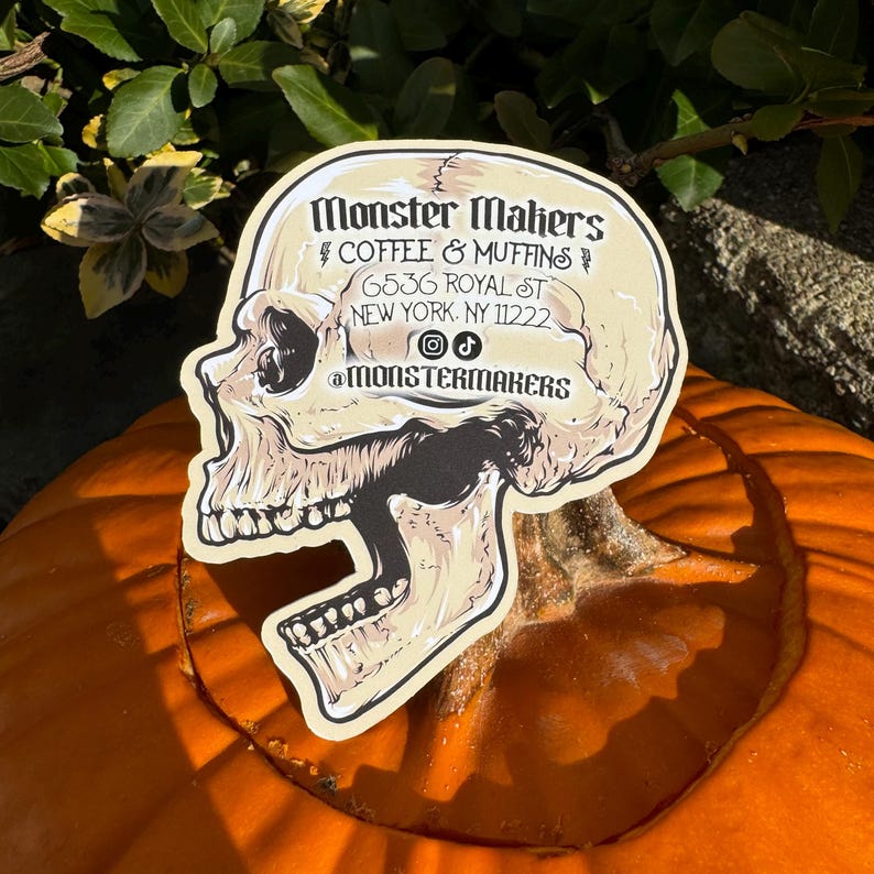 Skull Shaped Business Card Witchy, Goth, Spooky, Horror Cards - Etsy