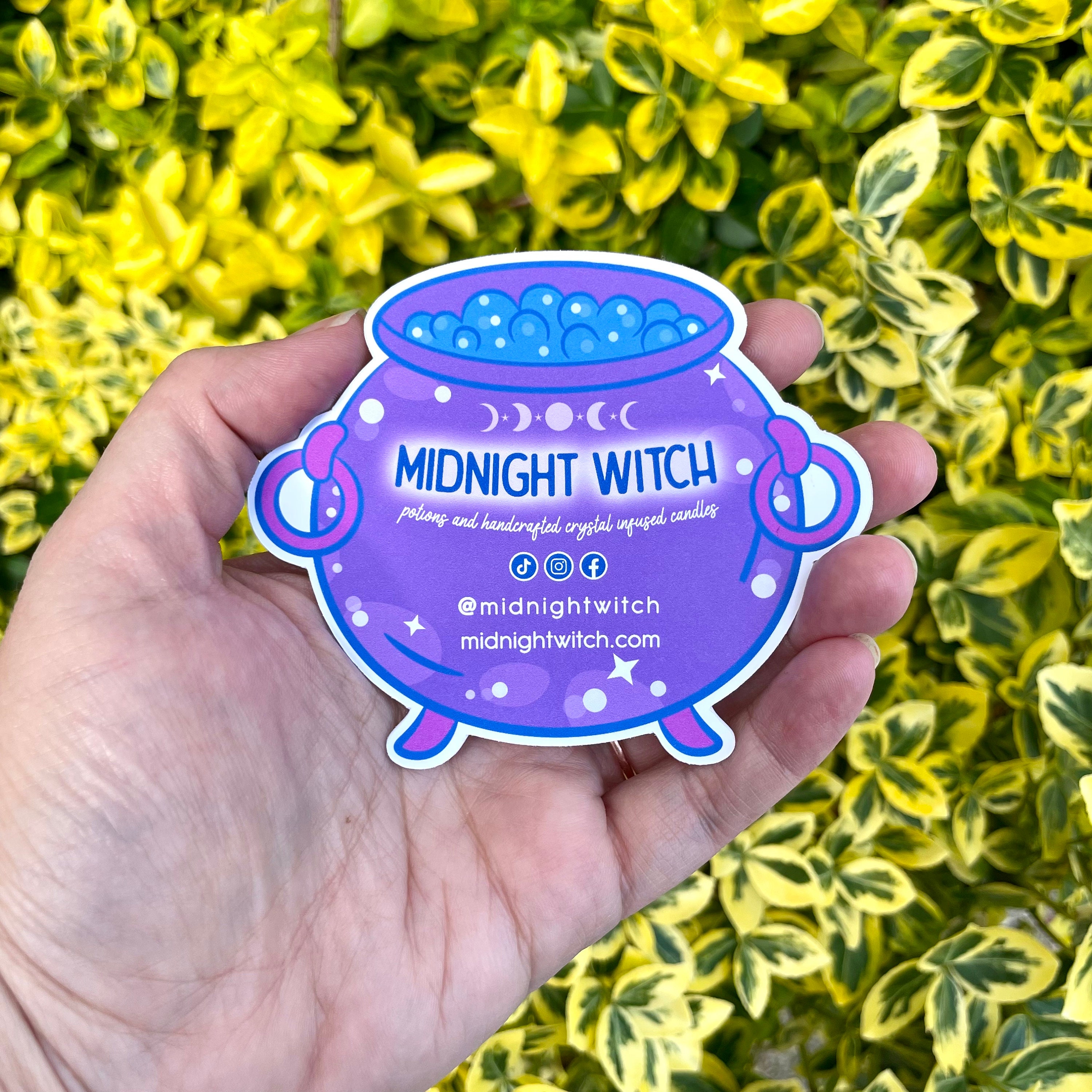 Witches Cauldron Shaped Business Cards Cute and Spooky Thank - Etsy