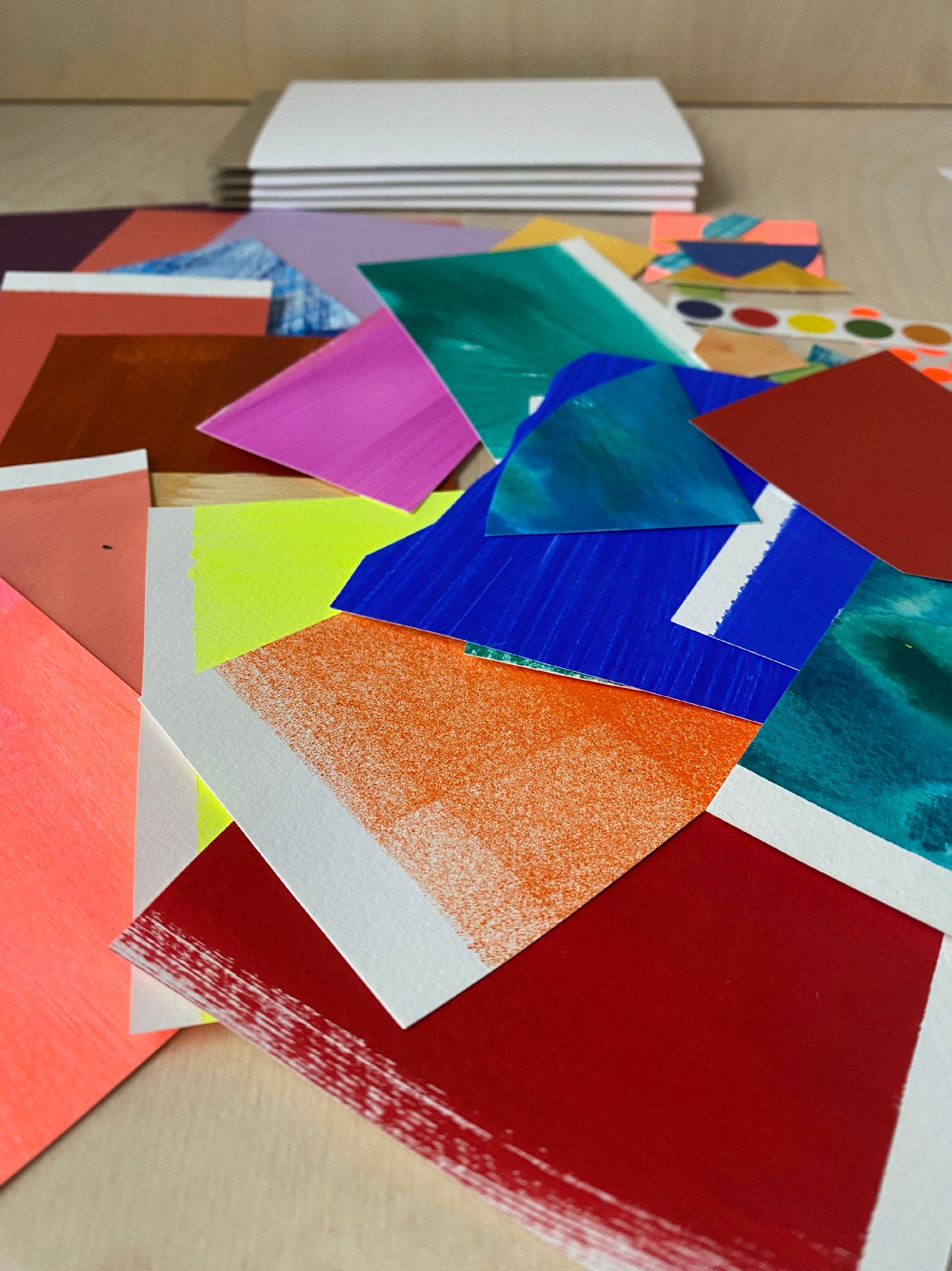 Paper Collage Card Kit - Etsy