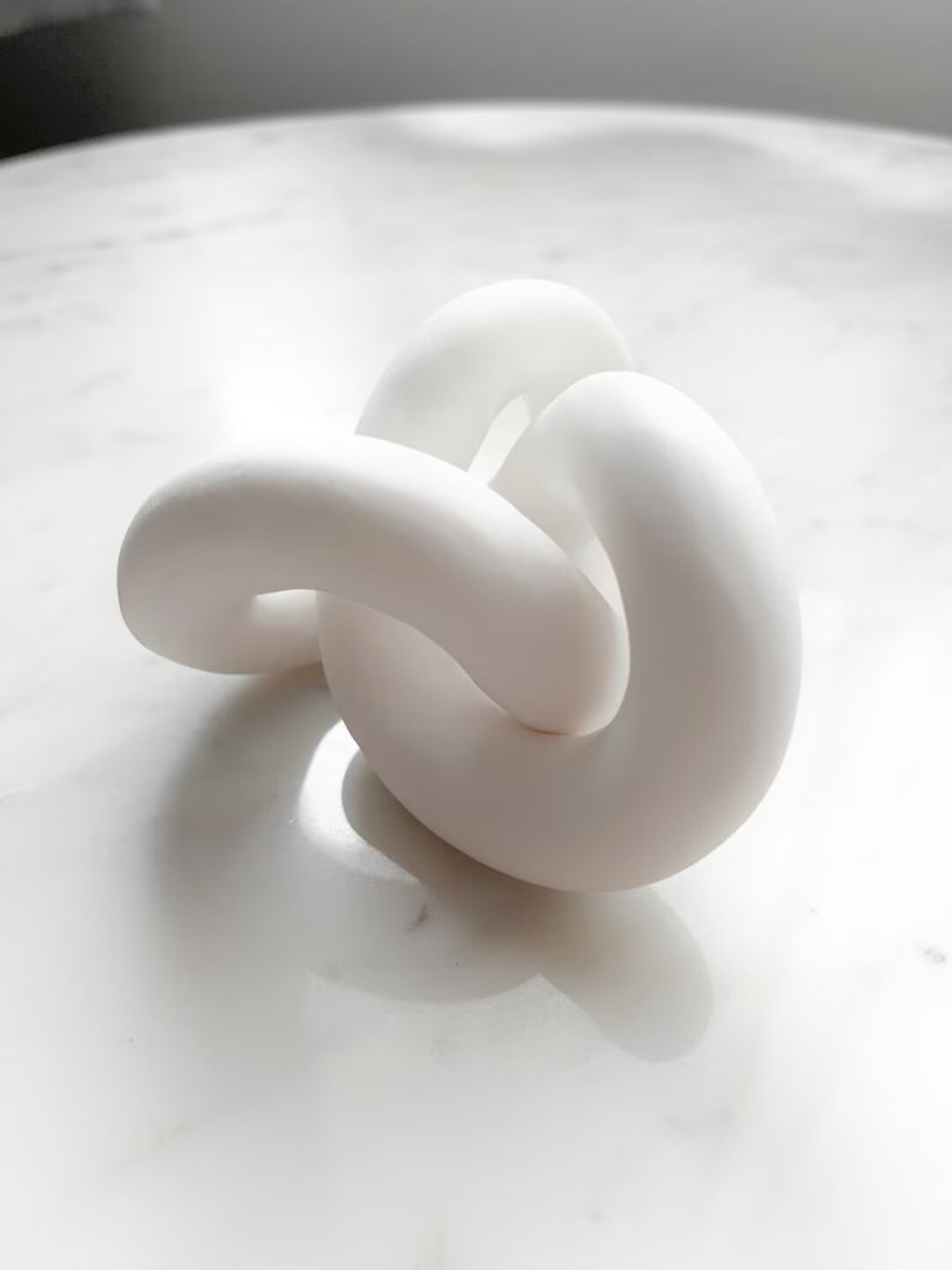 Infinity Clay Knot in Porcelain Home Decor Paperweight - Etsy